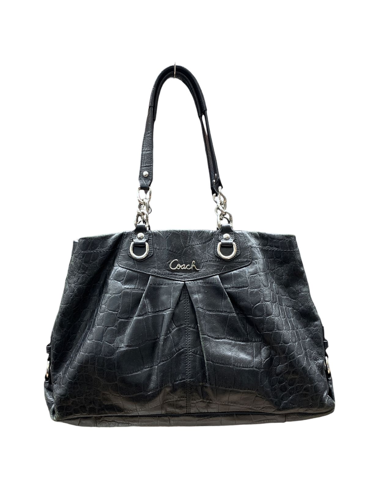 COACH (コーチ) レザー ハンドバック トートバック F17661 ブラック メンズ/025 - メルカリ