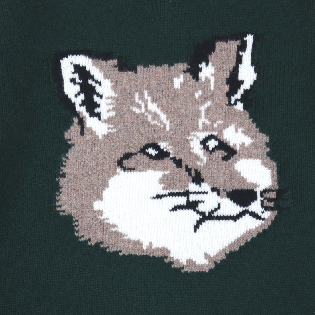 美品 メゾンキツネ BIG FOX HEAD PULLOVER クルーネックニット 美品 メゾンキツネ BIG FOX HEAD PULLOVER クルーネックニット