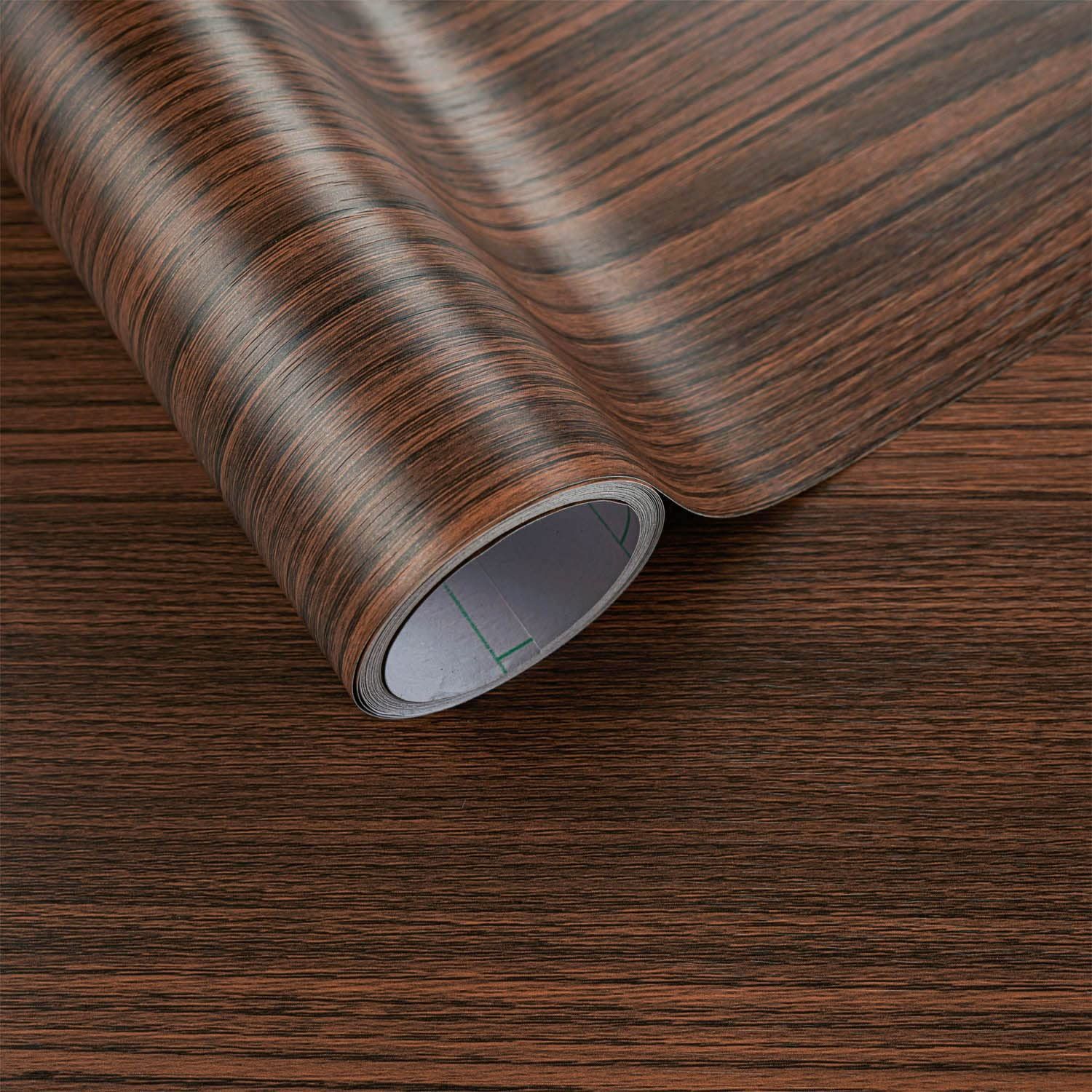 【特価商品】カッティングシート 木目調 cm*5m 賃貸 DIY 60 ダークウォールナット リメイクシート キッチン リメイクシート 防水 防汚 厚手 耐熱 シール リビング 壁紙 トイレ ...