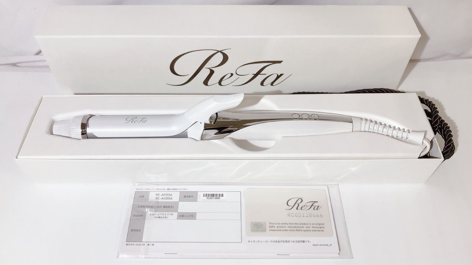 カールアイロン 26mmリファビューテック カールアイロン ReFa BEAUTECH CURL IRON 26 ホワイトRE-AG00A ② - メルカリ