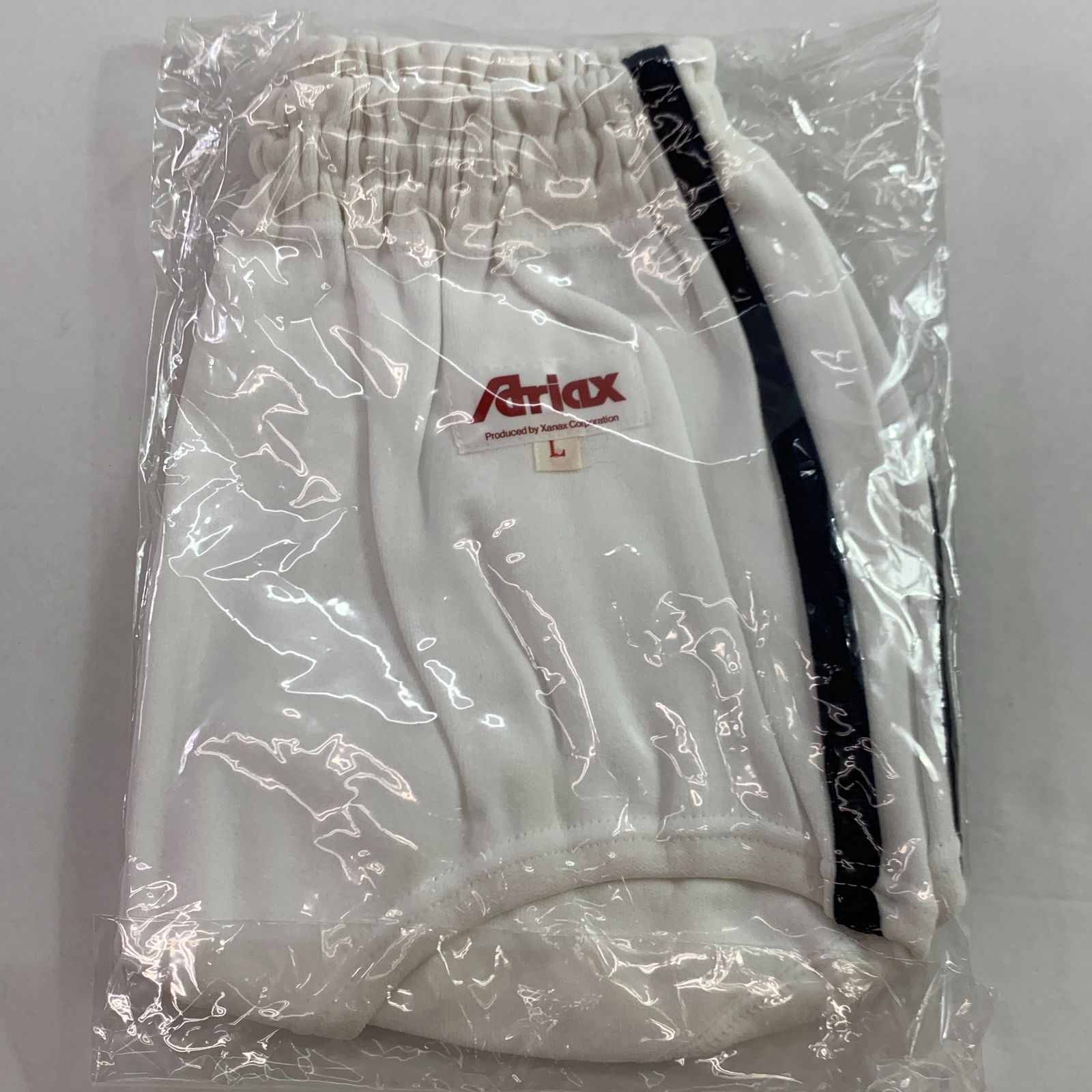 04m2639 ザナックス Xanax アリアックス Ariax ブルマー ARW-510 Lサイズ ホワイトxネイビーライン ナイロン100 ...