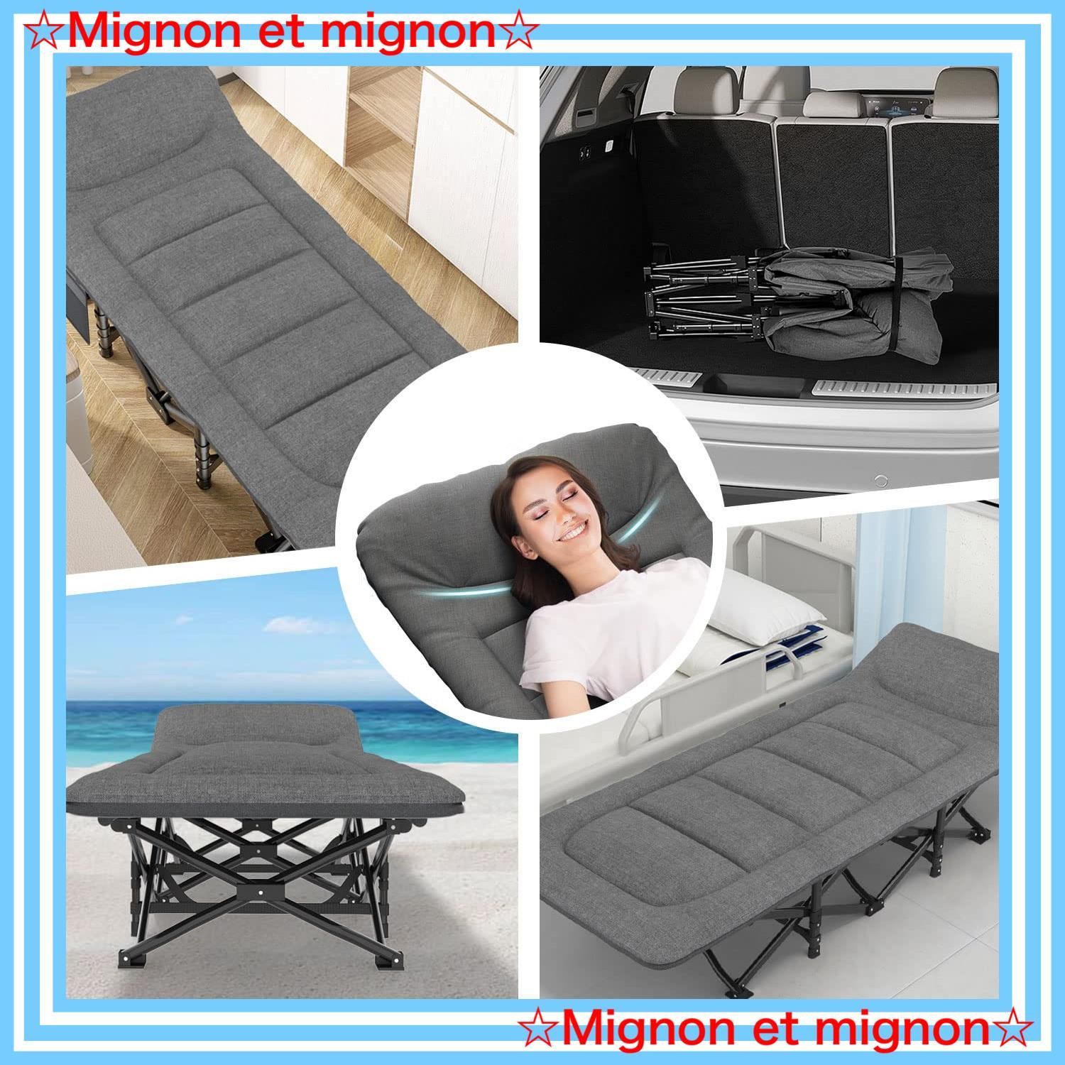 即日発送】キャンプベッド アウトドアベッド おりたたみべッド収納便利