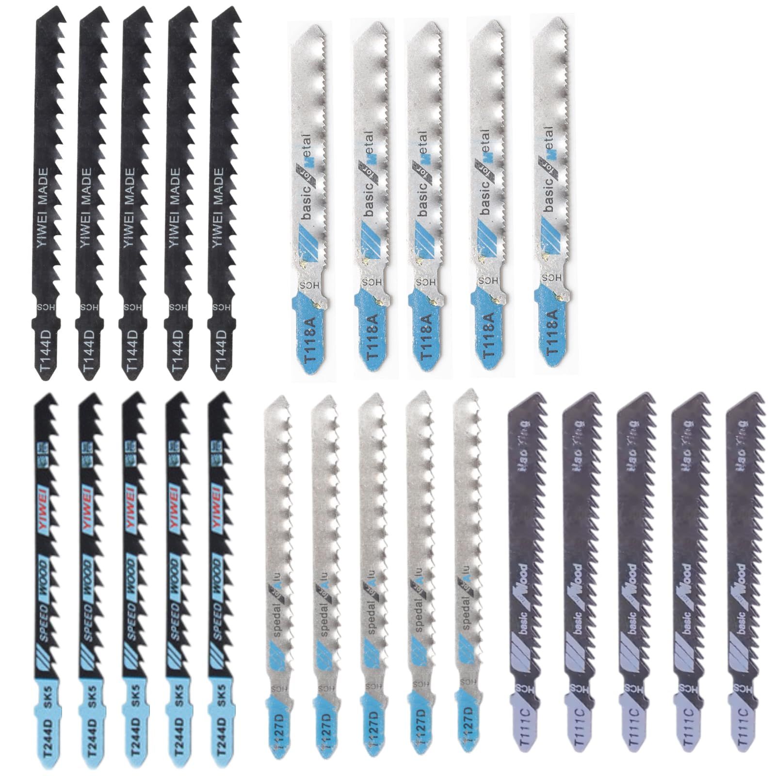 Quikaboo ジグソー 替え刃 ボッシュタイプ 社 外品 25本セット ブレード 替刃 マキタ 日立 リョービ ボッシュ などに 電動ノコギリ 木材 アルミ - メルカリ