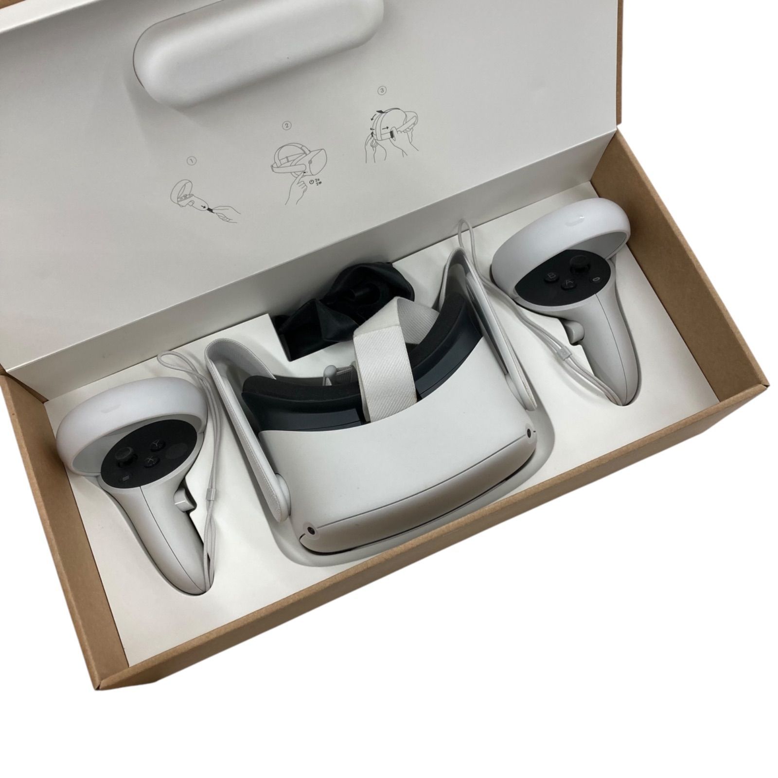 186000 現状品 Oculus Quest 2 オキュラスクエスト KW49CM ホワイト VRヘッドセット - メルカリ