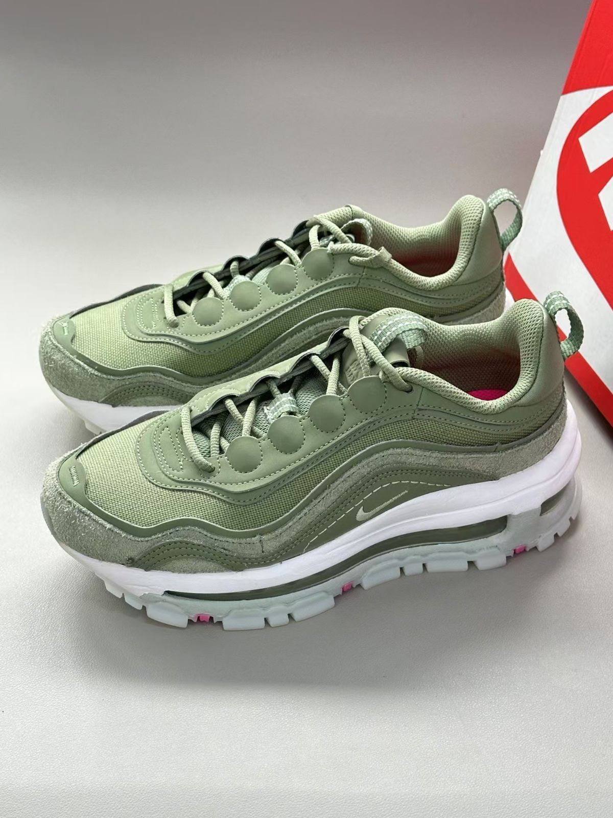 Nike Air Max 97 Futura /ナイキ Air Max 97 Futura メッシュレザー スエード スポーツ 快適 耐摩耗 ...