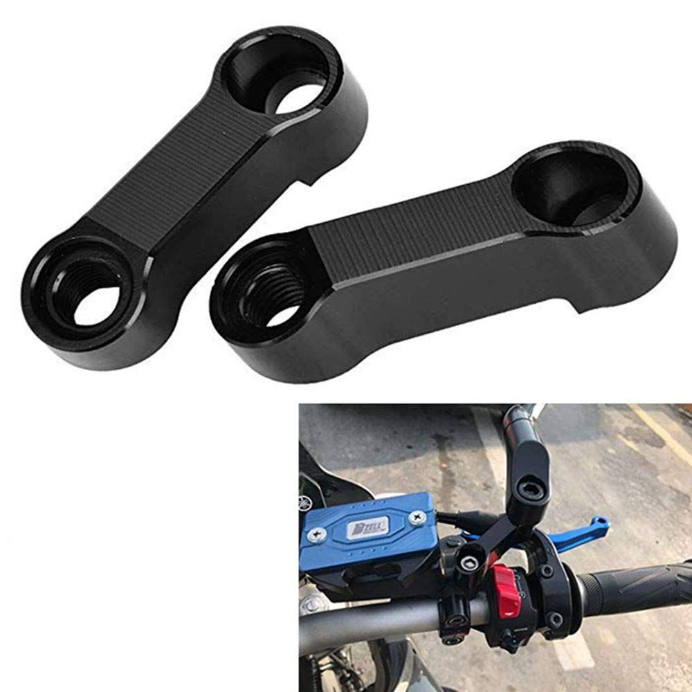 人気商品 Semimo バイクミラー オフセットホルダー ミラーホルダー 適合 MT-09 MT-07 Fazer XSR900 汎用 正/逆ネジ オフセット40mm - メルカリ