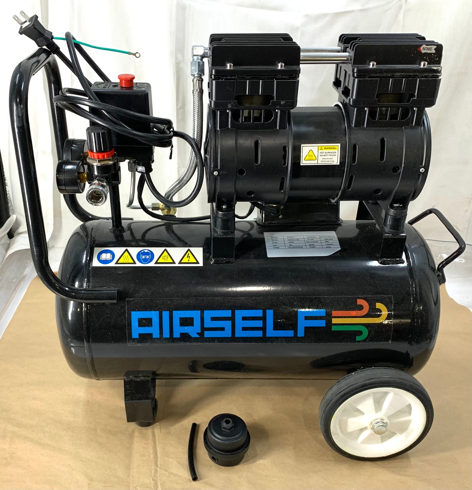 【ジャンク品】 AIRSELF エアーコンプレッサー 30L JR750 ブラック - メルカリ