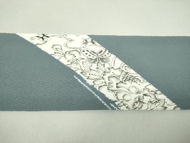 平和屋着物●西洞院辻が花　大脇一心　九寸名古屋帯　絞り　舞蝶花文　正絹　逸品　DAAQ2841ps 平和屋着物○西洞院辻が花 大脇一心 九寸名古屋帯 絞り 舞蝶花