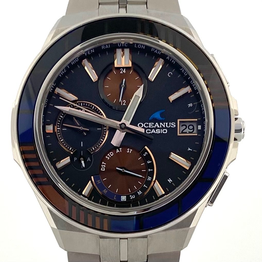 【美品・希少品】カシオ CASIO オシアナス OCEANUS マンタ Manta S5000 Series OCW-S5000D-1AJF ...