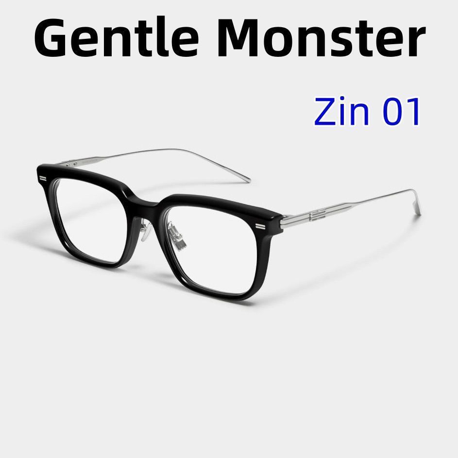 新品未使用 GENTLE MONSTER ZIN 01 ブラックアセテートフレーム/ クリアレンズ - メルカリ