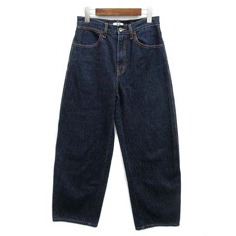 ユニクロ ユー UNIQLO U ラウンド ジーンズ デニム パンツ ネイビー 紺 26 452296 - メルカリ