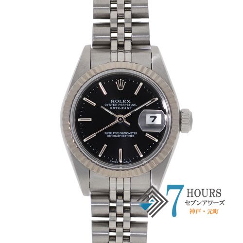 129262 ROLEX ロレックス 79174 デイトジャスト ブラック ホワイトゴールド ステンレス K番 自動巻き 純正ボックス - メルカリ