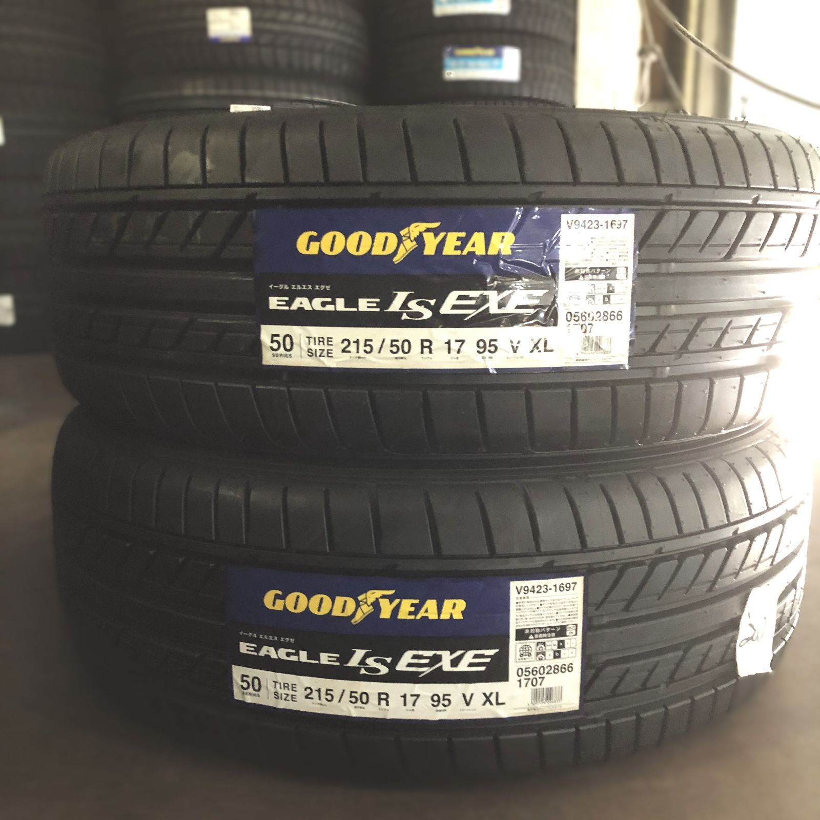 新品【保存袋付き】(GI123-2) 215/50R17 95V XL GOODYEAR EAGLE LS EXE 送料無料 2本 2020 ...