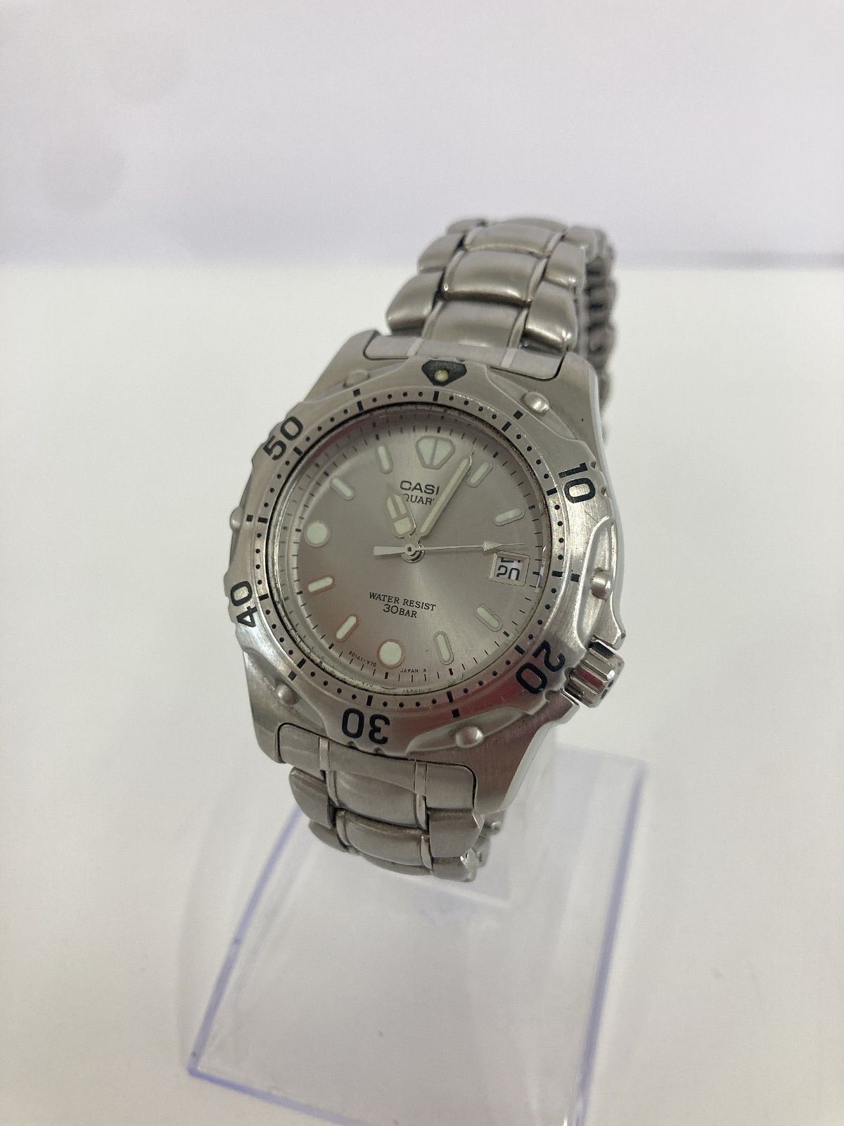 不動】ビンテージカシオ CASIO カジキ MD-903 ダイバー日付つき 逆回転防止ベゼル【時計】【1】 - メルカリ