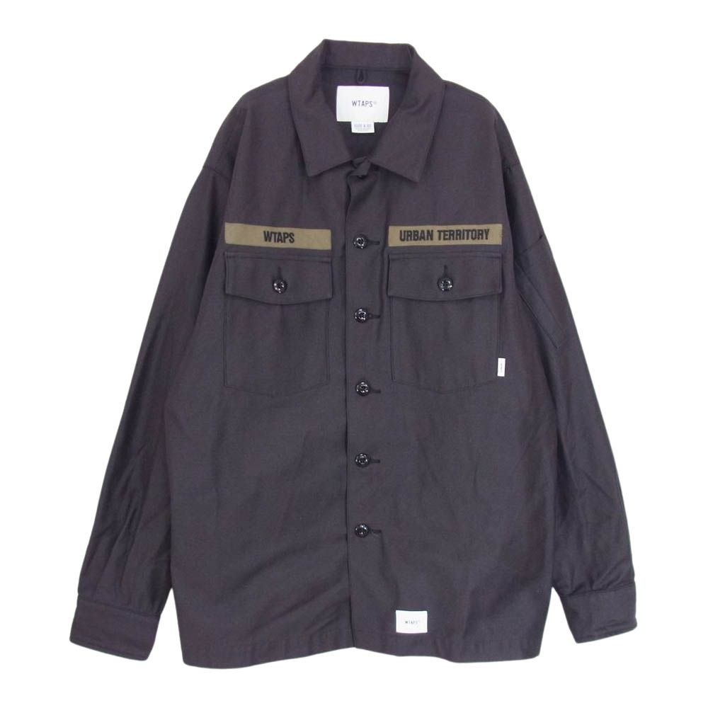 WTAPS ダブルタップス 20AW 202BRDT-SHM01 BUDS LS COTTON SATIN ミリタリー バッツ ロング スリーブ コットン サテン シャツ ジャケット ...