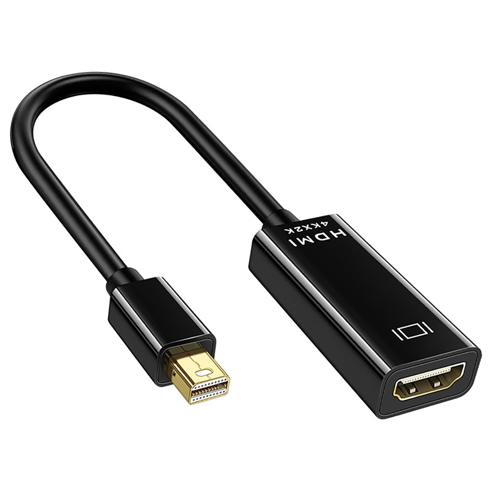 【新着商品】DisplayPort to HDMI 変換アダプタ【4K@60Hz/20cm】Thunderbolt to Mini HDMI Apple Mac, MacBook Air ...