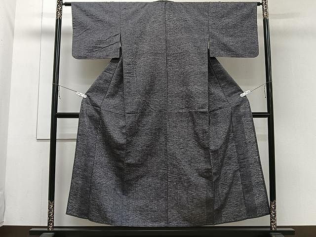 平和屋着物▽上質な紬 単衣 霞文 正絹 逸品 DAAS0721az