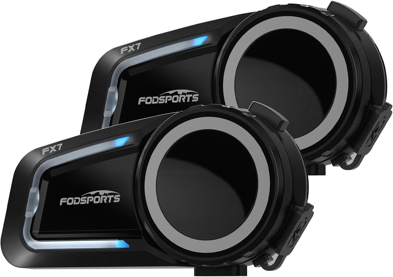 FODSPORTS バイク インカム FX7 メッシュ インカム デュアルチップ 音楽聴きながら通話 2-8人同時通話 強化音質 ワンタッチ ...