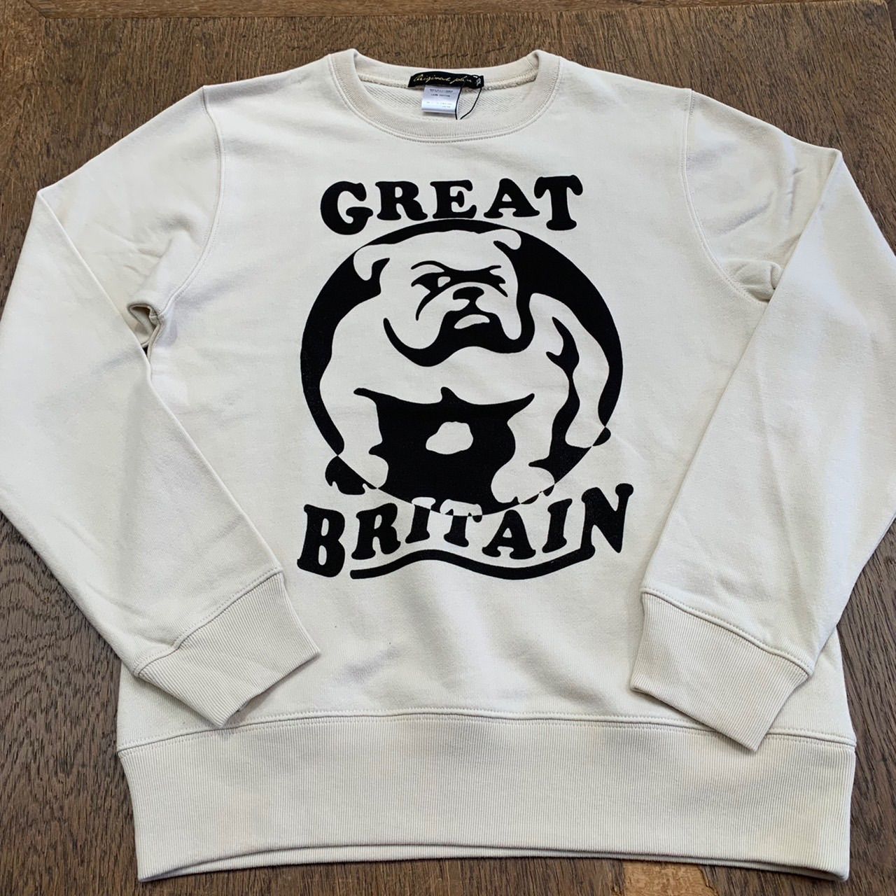 original john BULLDOG SWEAT JUMPER beige - メルカリ