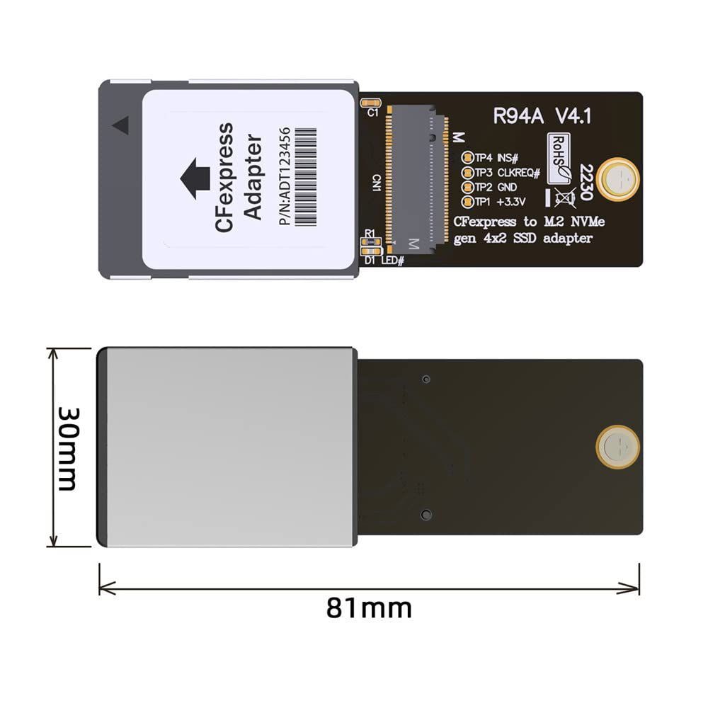 CH SN530 SSD M-Key to CF-Express Type-B M.2 Adapter CFE for 2230 XBOX ...