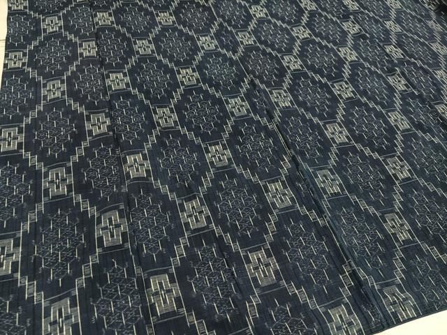 平和屋着物□上質な紬 抽象文様 正絹 逸品 AAAQ8911ph 平和屋着物□