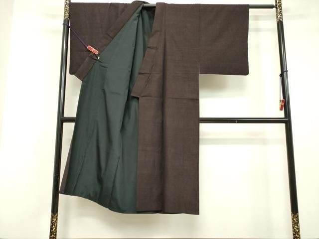 平和屋着物○男性 紬 黒鳶色 高島屋扱い 正絹 逸品 DAAV1199tw - メルカリ