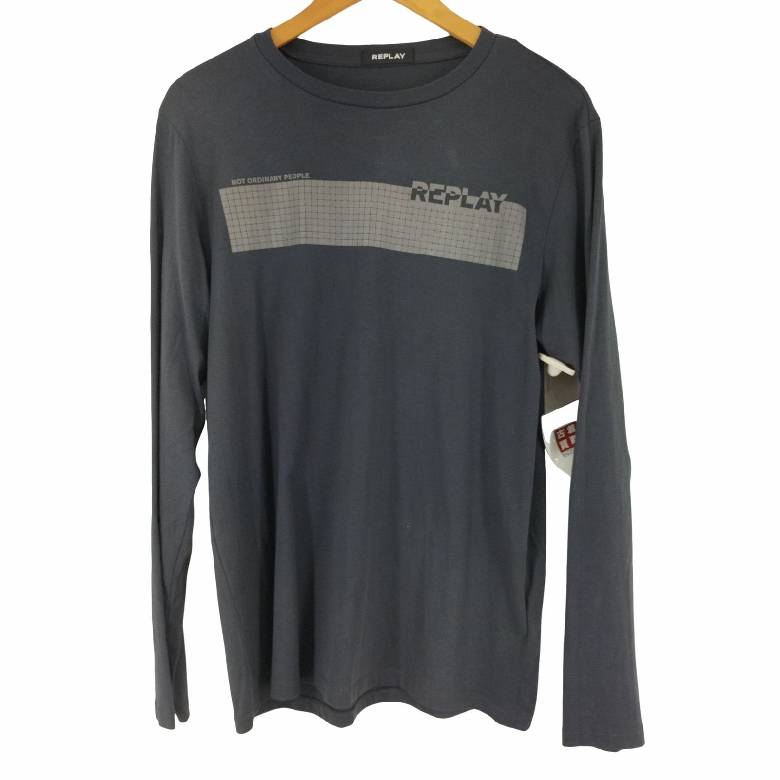 リプレイ REPLAY フロントロゴ L/S TEE メンズ 表記無 - メルカリ