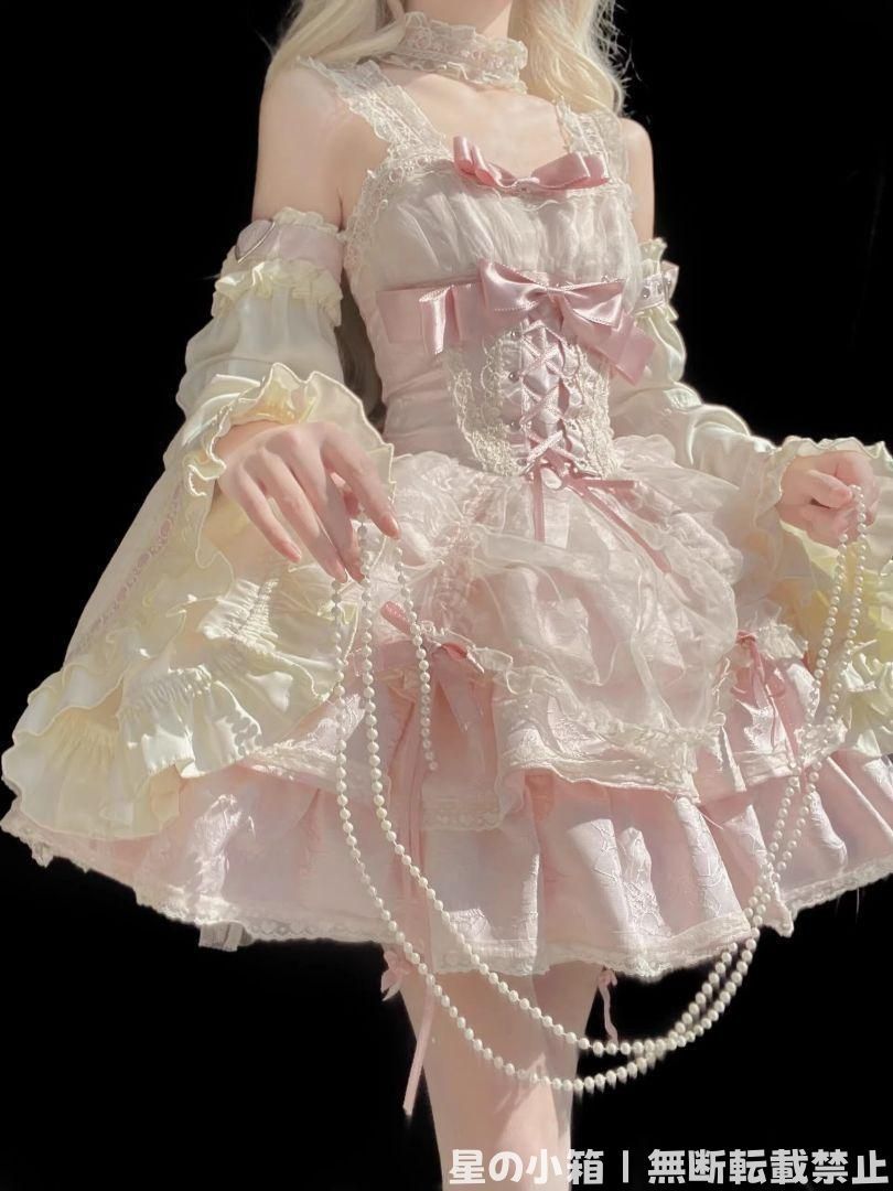 新品未使用 lolita 豪華姫系ワンピース 豪華フルセット 撮影会 舞台