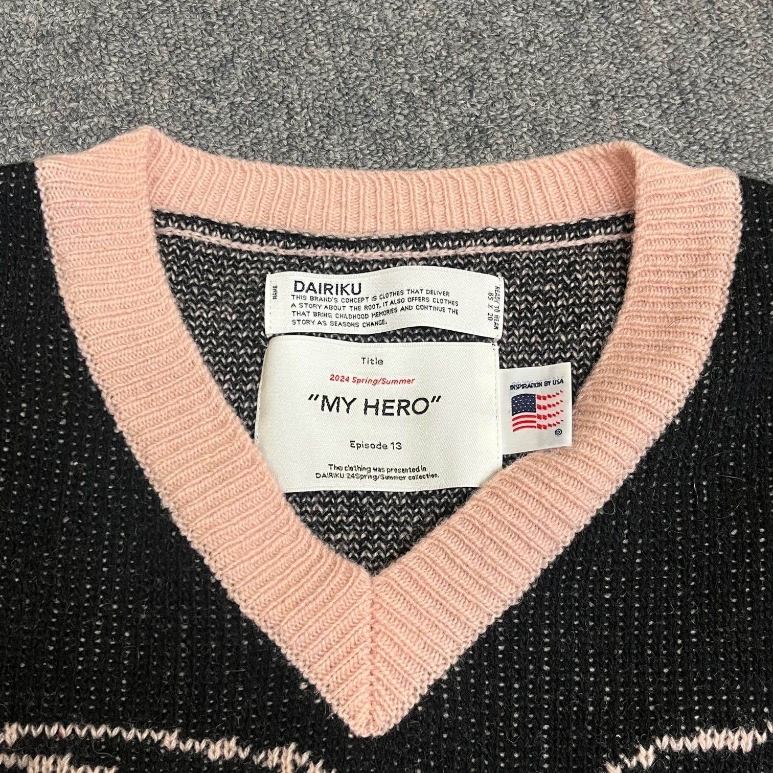 DAIRIKU 24SS Cowboy Pullover Knit カウボーイ ウール セーター DAIRIKU 24SS Cowboy Pullover Knit カウボーイ ウール セーター