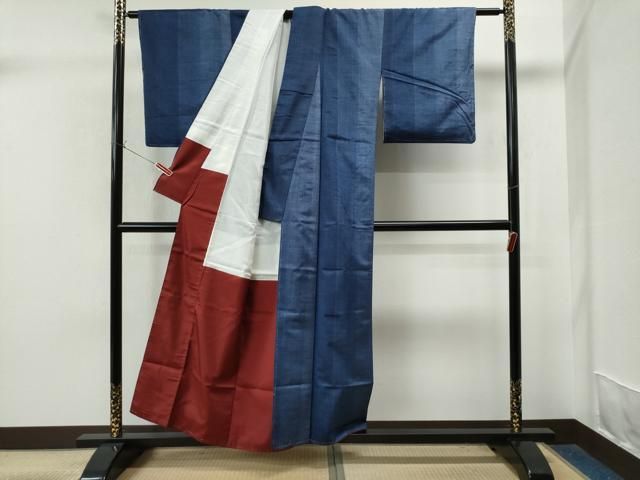 平和屋着物□上質な紬 霞文 正絹 逸品 未使用 CAAR2312yc