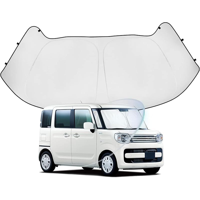 WEIPIN サンシェード スズキ スペーシア スペーシアカスタム スペーシアギア MK53S 新型 MK54S MK94S 専用 サンシェード 車 フロント ガラス用 軽自動車 シンシェード ...