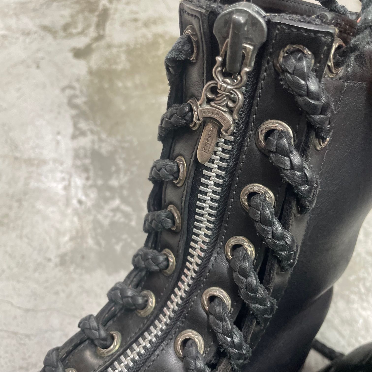 CHROME HEARTS WESCO レザー ファイヤーマンブーツ クロムハーツ CHROME HEARTS WESCO レザー ファイヤーマンブーツ クロムハーツ