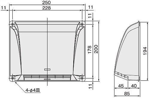 NASTA ナスタ 屋外換気口 樹脂 木枠留め用 先付け後付け兼用タイプ KS-77P シリーズ KS-77P-CG | 新築 リフォーム DIY 住宅 換気 台所 キッチン 浴室 洗面 ...