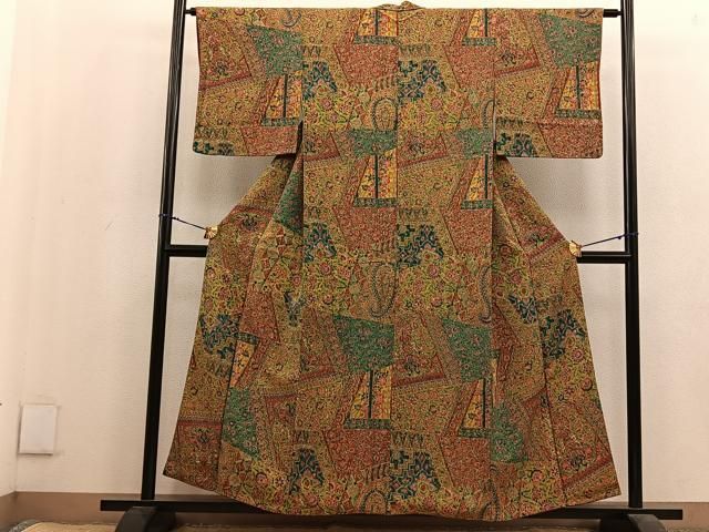 平和屋着物□上質な小紋 花尽くし 鈴乃屋扱い 正絹 逸品 DAAR3353zy