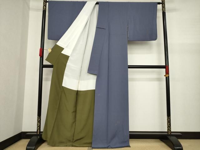 平和屋着物○世界的人形師 辻村寿三郎 ジュサブロー 訪問着 枝葉文