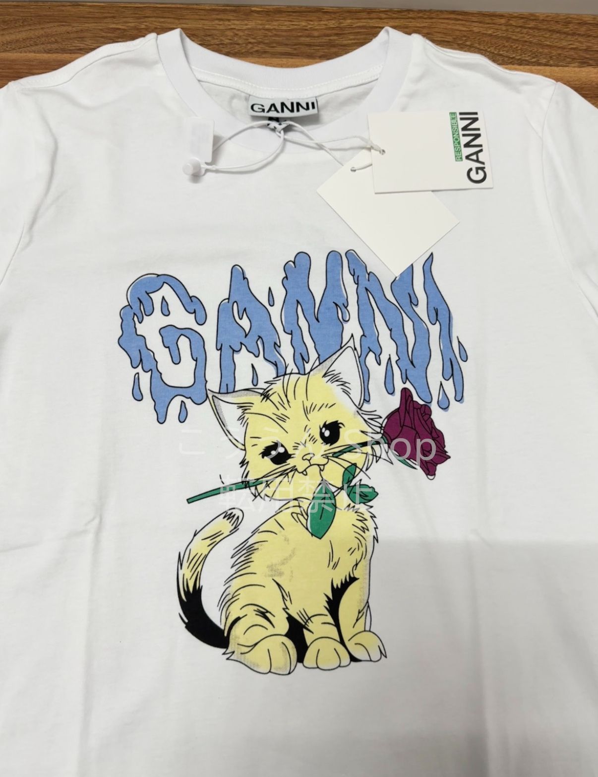 大人気 ガニー Ganni Tシャツ カットソー 夏 レディース Tシャツ 大人気 ガニー Ganni Tシャツ カットソー 夏 レディース Tシャツ