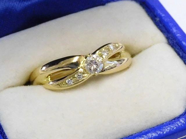 2 新品同様品 ヴァンドーム青山 ☆ 9号 ダイヤ 0.15ct K18 YG イエローゴールド 指輪 リング VENDOME AOYAMA 6D ヨフト00 - メルカリ