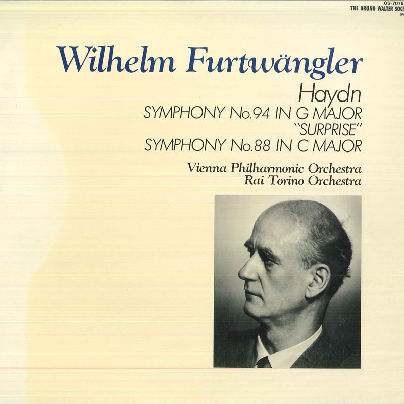 LP Wilhelm Furtwangler, Vienna Philharmonic Orchestra, Rai Torino ...