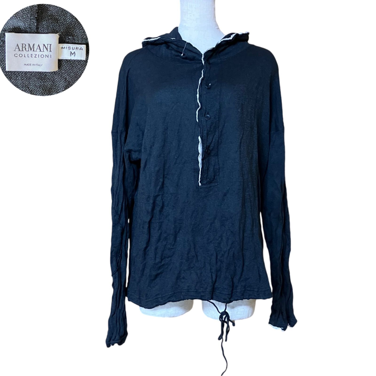 ARMANI COLLEZIONI パーカー MISURA イタリア製 SIMIN T製 メタル M - メルカリ