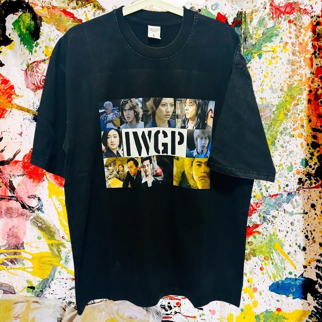 IWGP ドラマ リプリント メンズ Tシャツ 半袖 夏 L XL 個性的 IWGP Tシャツ 90s ドラマT ヴィンテージ 長瀬智也 窪塚洋介 キング グラフィックT フォトT レトロ ...