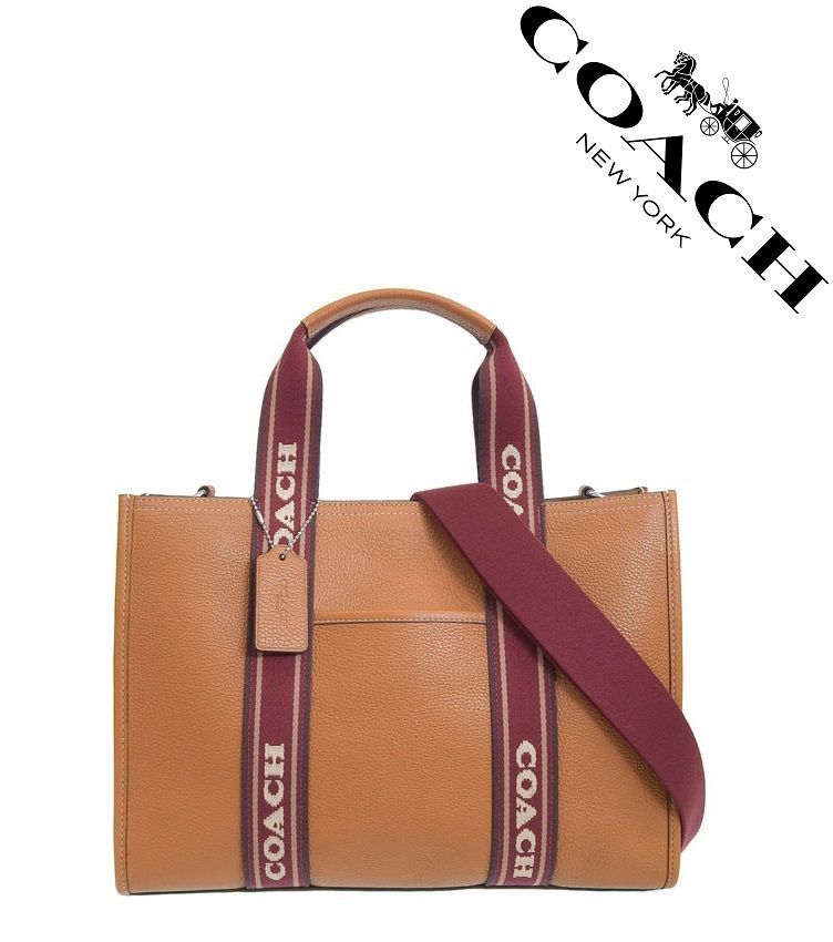 【セール中】COACH コーチバッグ CM067 サドル トートバッグ ショルダーバッグ ハンドバッグ 2WAY スミストート レザー クロス ...