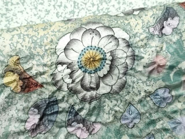 平和屋着物○訪問着 作家物 絞り 辻が花 銀通し地 まるやま扱い 正絹