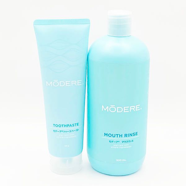 モデーア マウスリンス 500ml + トゥースペースト 175gの2種セット 期限2025年11月以降 MODERE - メルカリ