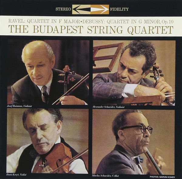 CD Budapest String Quartet, Maurice Ravel / Claude Debussy Quartet In F Major / Quartet In G ...