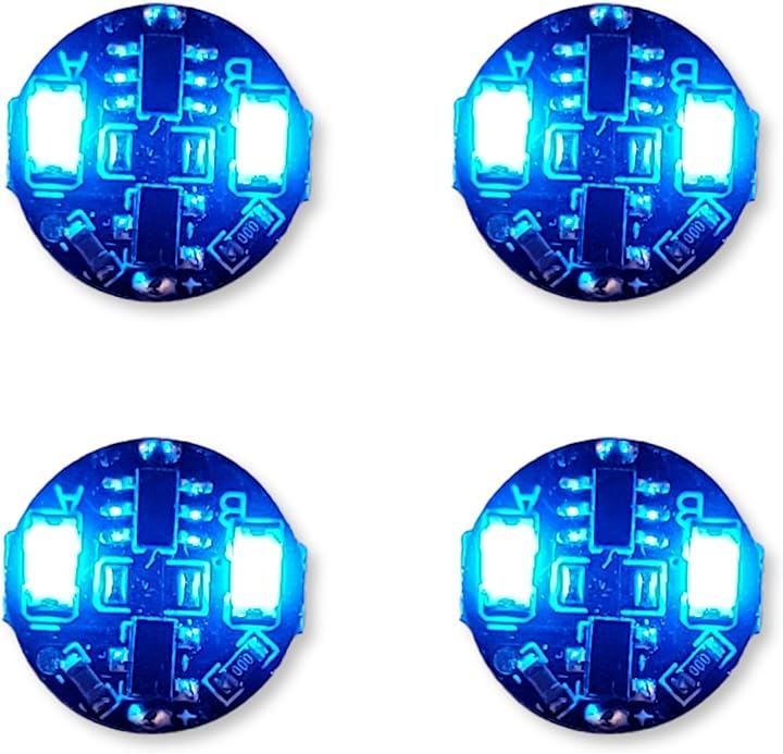 MTP & Style 電飾 2連 LED 点灯 点滅 4個セット ボタン電池 CR927対応 磁気スイッチ ワイヤレス ジオラマ プラモデル ...