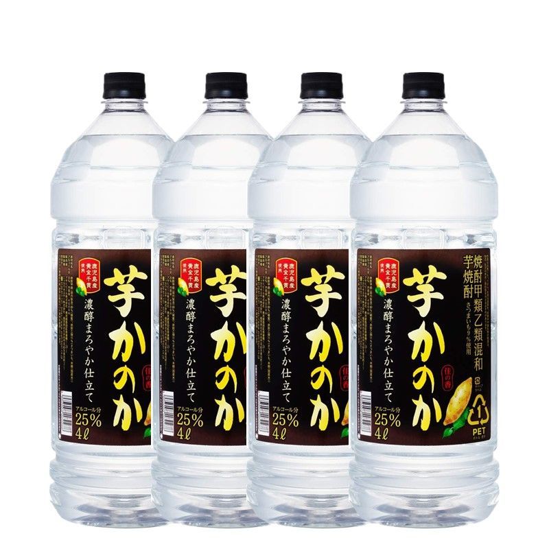 芋焼酎 かのか 濃醇まろやか仕立て25度 4L 1ケース(4本入り) / 4000ml 4リットル ペットボトル 業務用 大容量 黒かのか - メルカリ