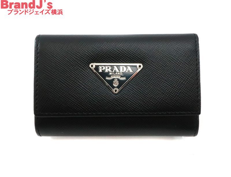 未使用 プラダ サフィアーノレザー 6連 キーケース NERO ブラック M222A PRADA /33664 - メルカリ