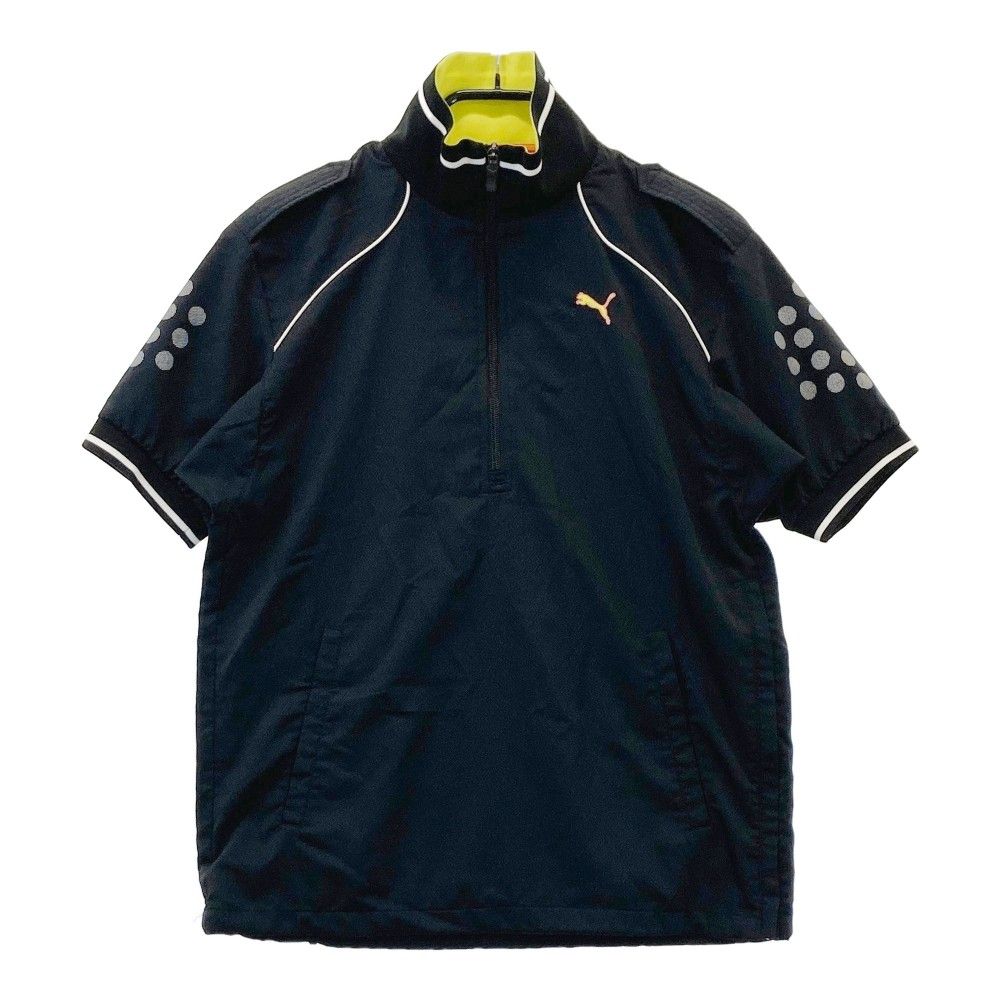 サイズ：S PUMA GOLF プーマゴルフ 901054 ハーフジップ 半袖Tシャツ ブラック系 [240101225796]# ゴルフ ...