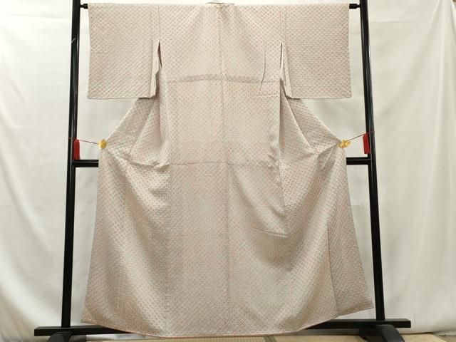 平和屋着物○上質な色無地 作家物 おたふく 璃寛茶色 正絹 逸品 AABD4388ck