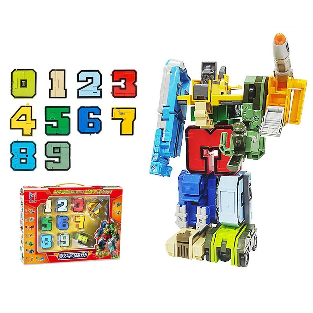 TOMMYFIELD 合体ロボ おもちゃ 数字ロボット 数字変形 車 戦車 飛行機 誕生日 数字教育 (ロボット) [並行輸入品] [ロボット] - メルカリ